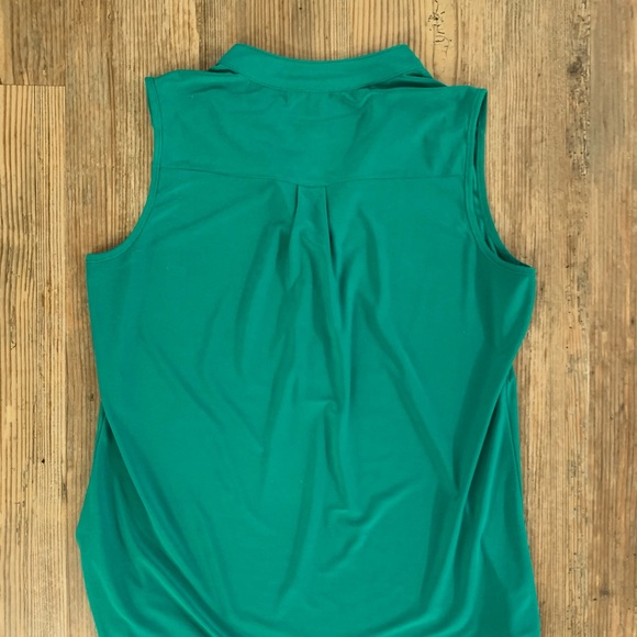 PerSeption Concept | Tops | Kelly Green Tank Top With Gold Buttons ...